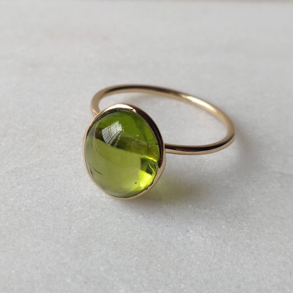 Peridot Ring - Etsy
