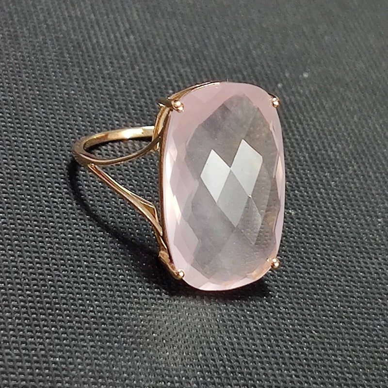 Rose Quartz Ring - Etsy