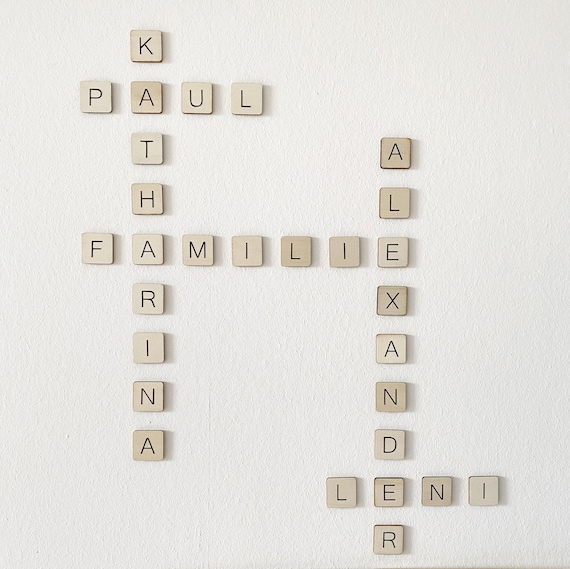Mini Scrabble Letters for Walls Doors Etc. Personalized & - Etsy