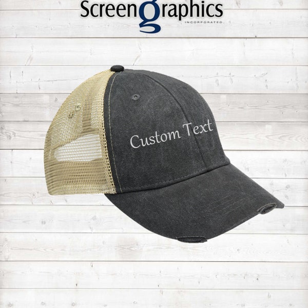 Distressed Baseball Cap - Etsy