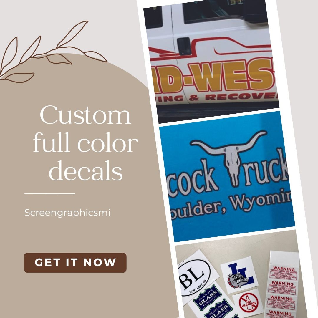 Full Color Custom Printed Logo Decal Logo Decal for Business - Etsy