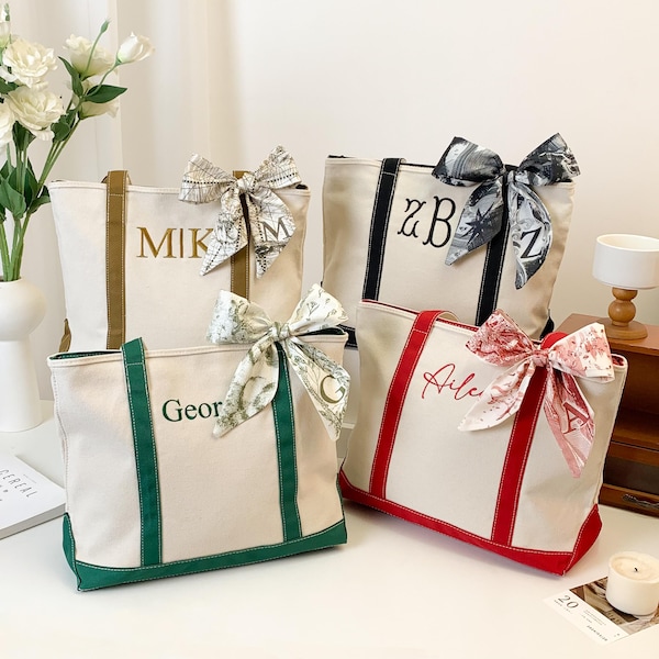 Initial Tote Bag - Etsy