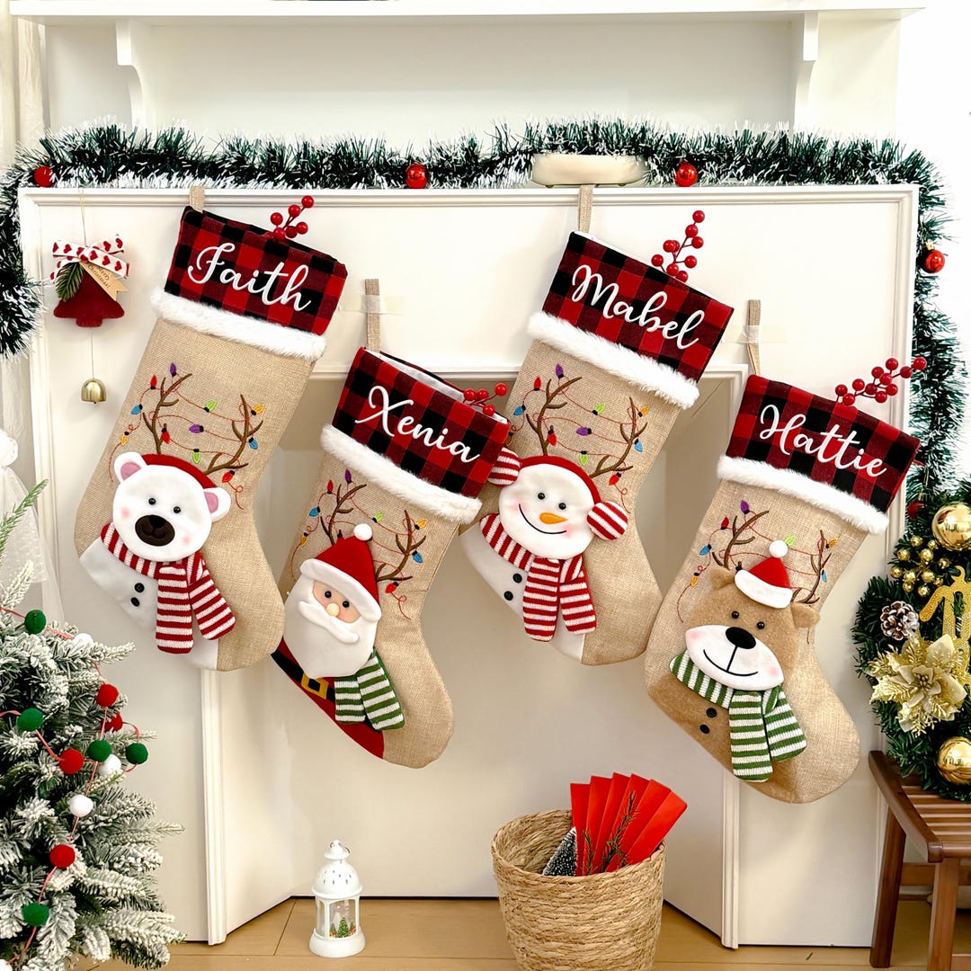 Personalized Christmas Stockings/ 2025 Holiday Stockings/ Custom ...