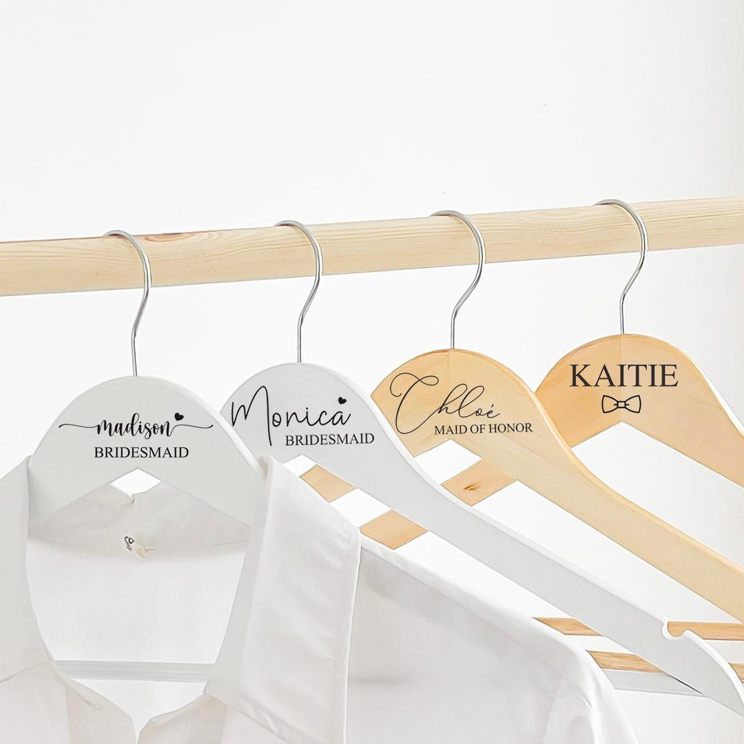 Personalized Bridesmaid Hangers / Bridesmaid Hangers / Bride Hanger ...