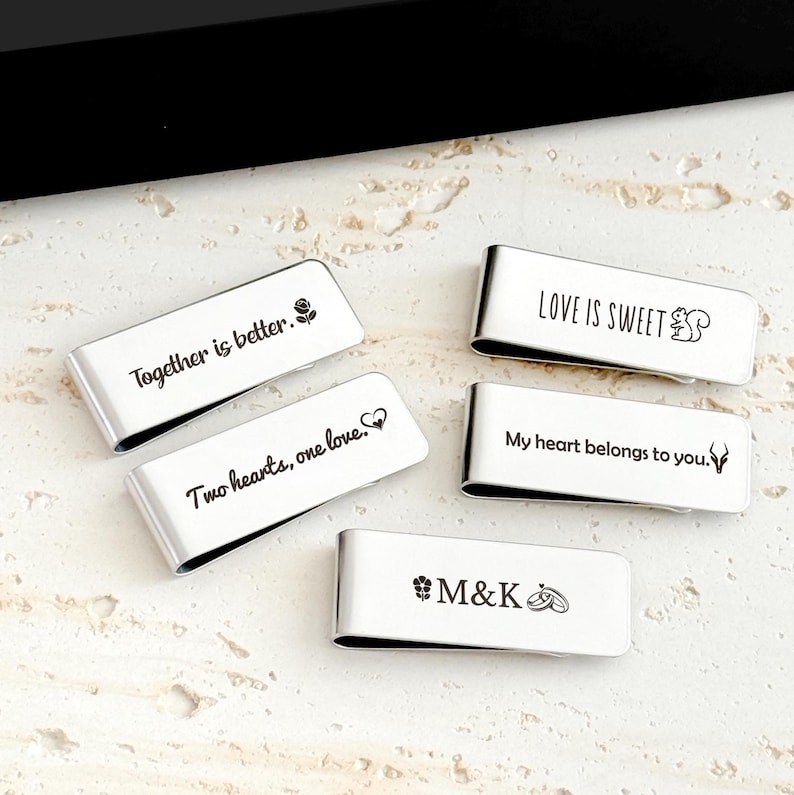 Personalized Money Clip/ Custom Engraved Money Clip/ Husband Gift ...
