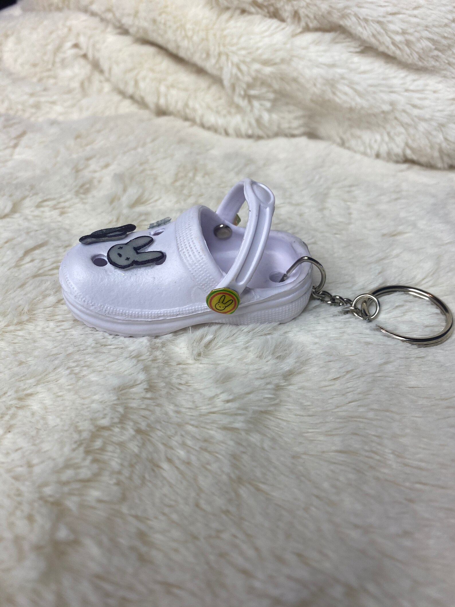 Bad Bunny Glow in Dark Croc Keychains - Etsy