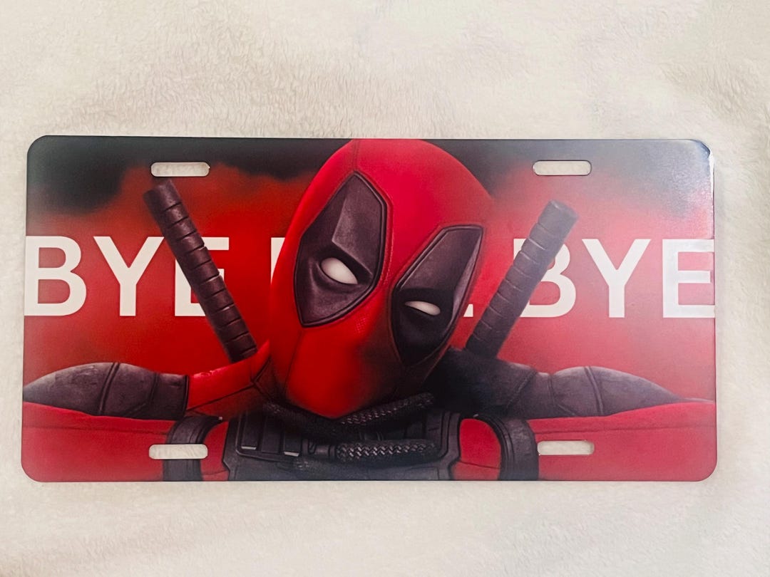 Deadpool License Plate - Etsy
