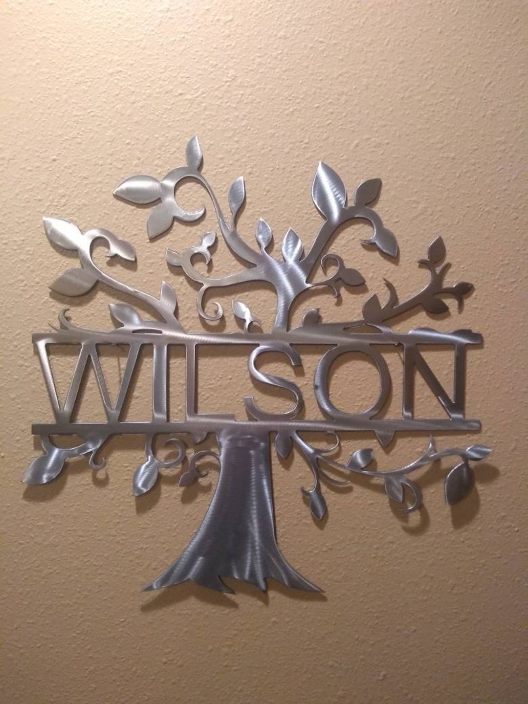 Tree of Life With Name | Metal Sign | Single Panel | Custom | Made in ...