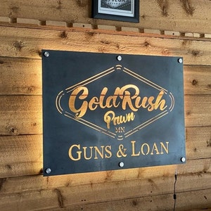 LED Lighted Metal Sign | Custom | Single Panel | Made in USA | Free ...