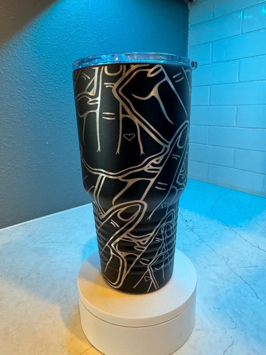 Middle Finger 30 Oz Tumbler | Laser Engraved Cup | Flip off Cup - Etsy
