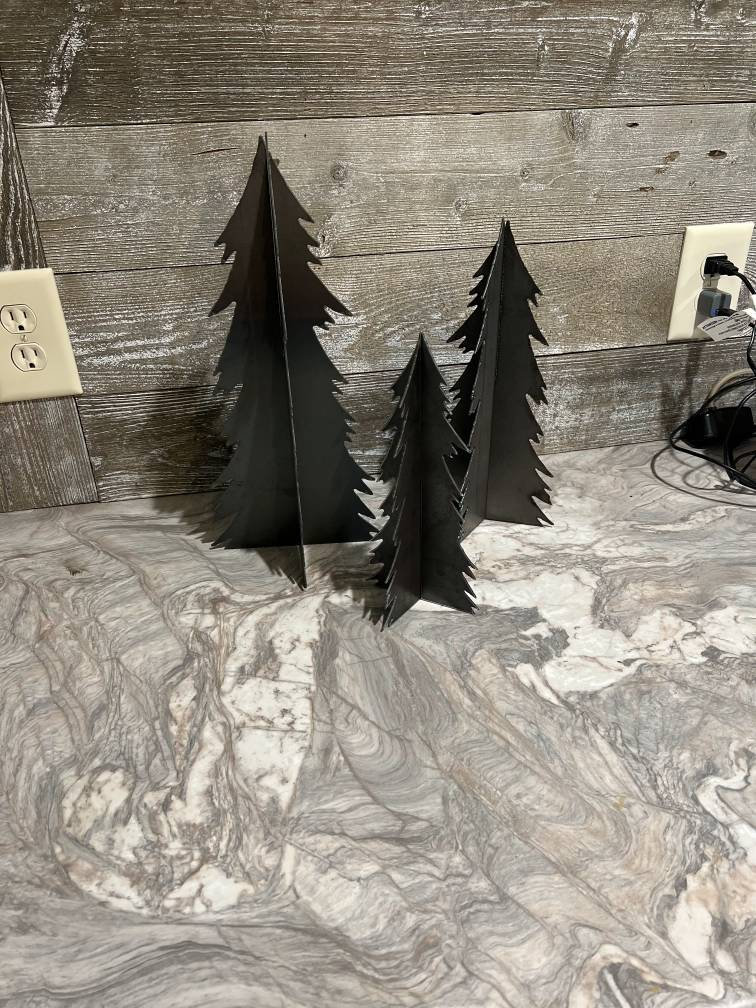 Metal Tree Christmas Free Standing Pine Custom Made in - Etsy