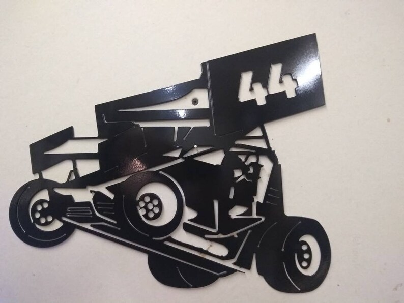 Custom Number Sprint Car Metal Wall Art - Made in USA - Etsy