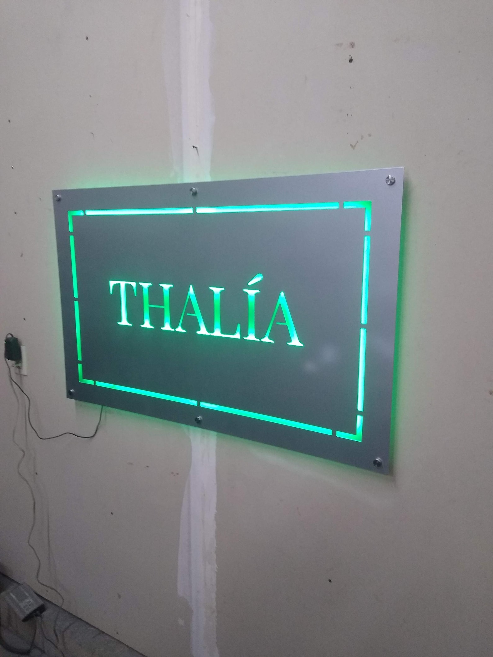 Custom LED Lighted Metal Sign: Personalized Home & Business Decor - Etsy