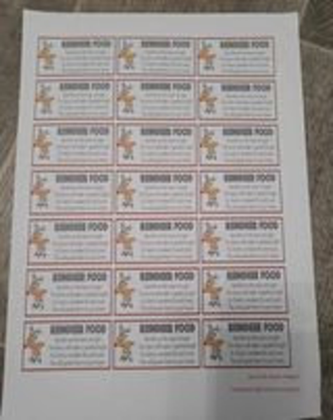 Reindeer Food Stickers 21 - Etsy UK