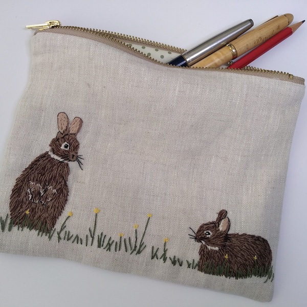 Embroidery Pencil Case - Etsy