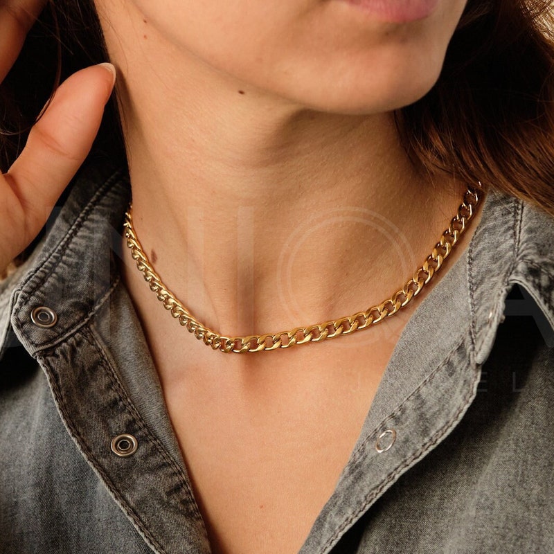 Big Chain Necklace - Etsy