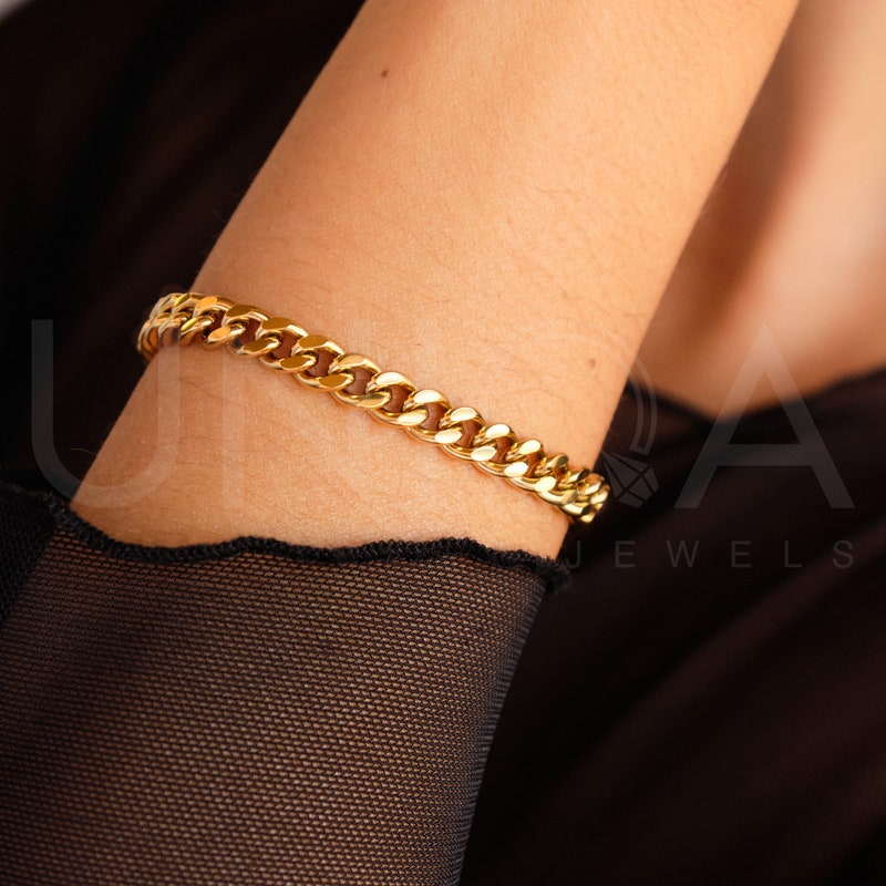 Gold Chain Bracelet - Etsy