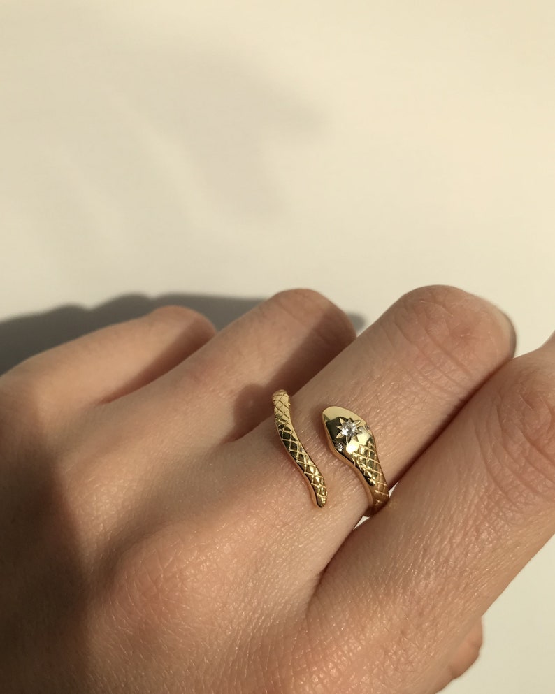 Snake ring gold snake ring made in 925 sterling silver | Etsy Snake ring gold snake ring made in 925 sterling silver | Etsy