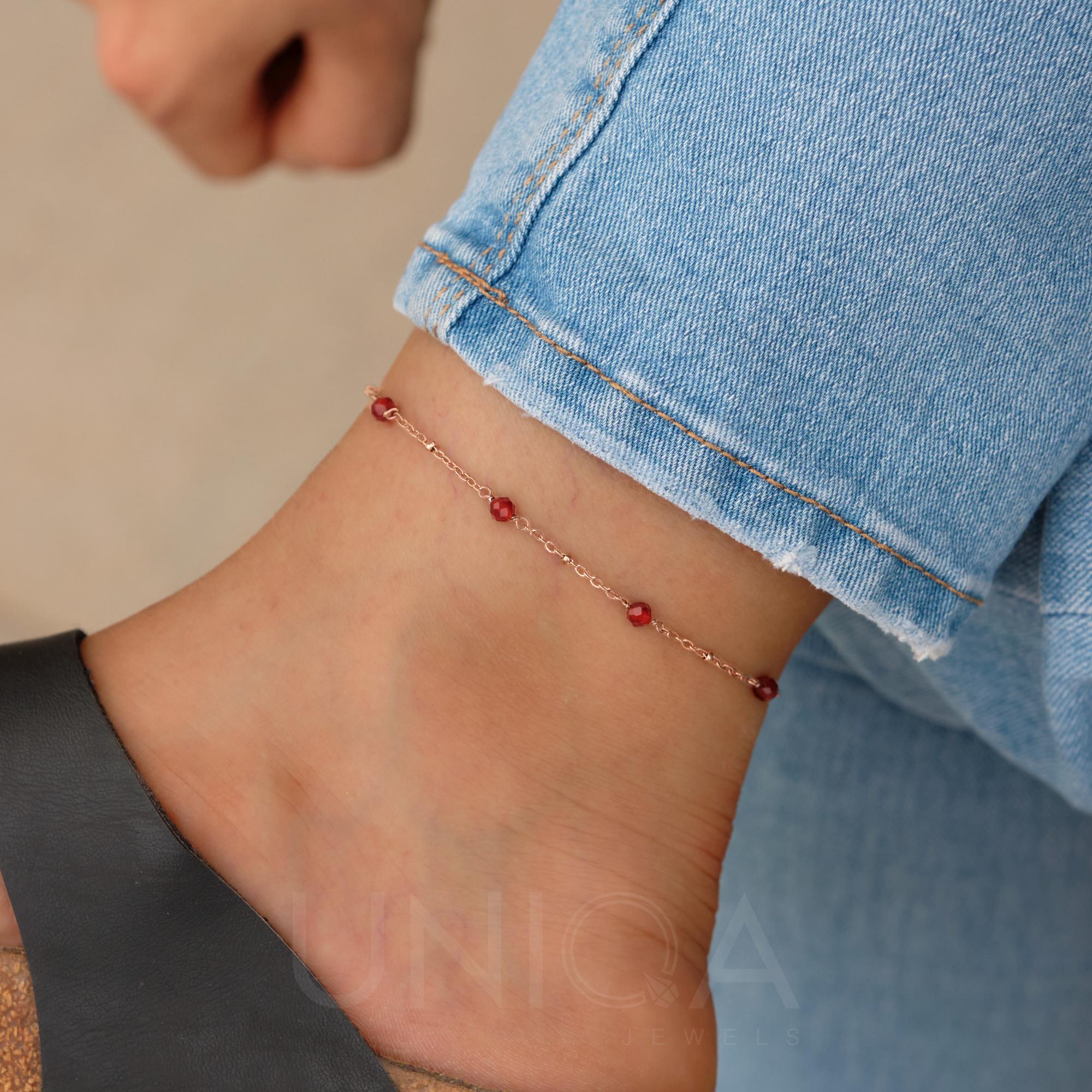 Ruby anklet store