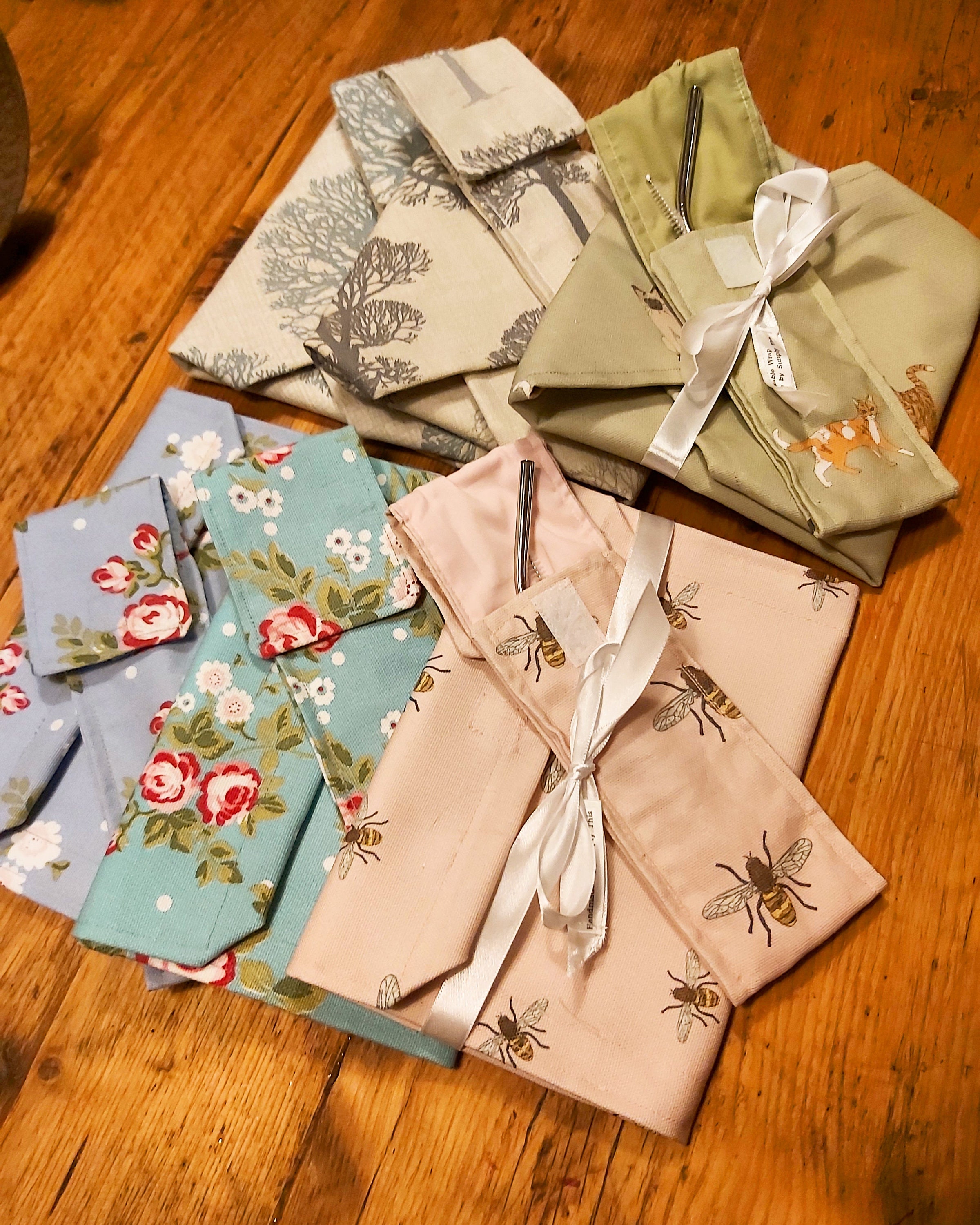 Wrap and Straw Holder Gift Set | Etsy