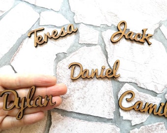 Wooden Place Names / Settings Wedding Names Wedding - Etsy