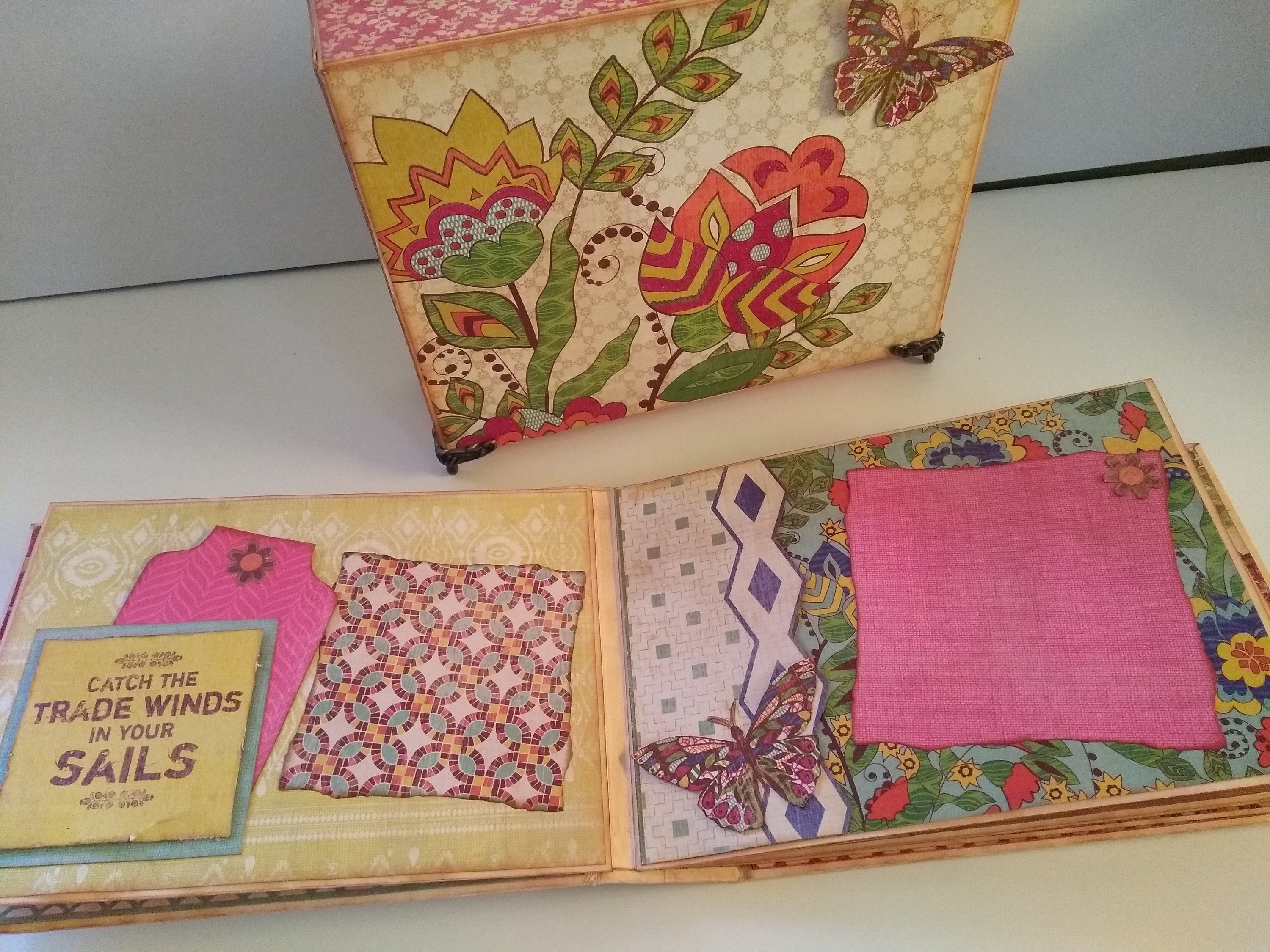 Handmade Scrapbook Album On Cardboard And Paper Handmade T Photo