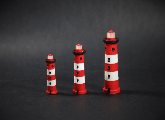 Miniature Lighthouse Model Amrum to Scale Multiple Sizes | Etsy