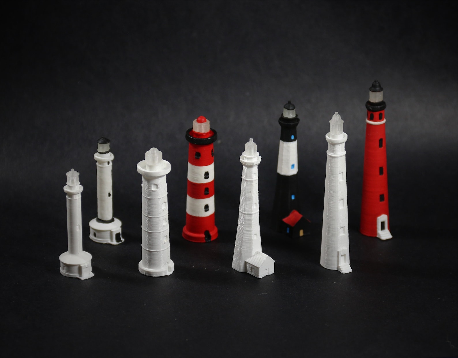 Miniature Lighthouse Models Unpainted to Scale Multiple Sizes - Etsy
