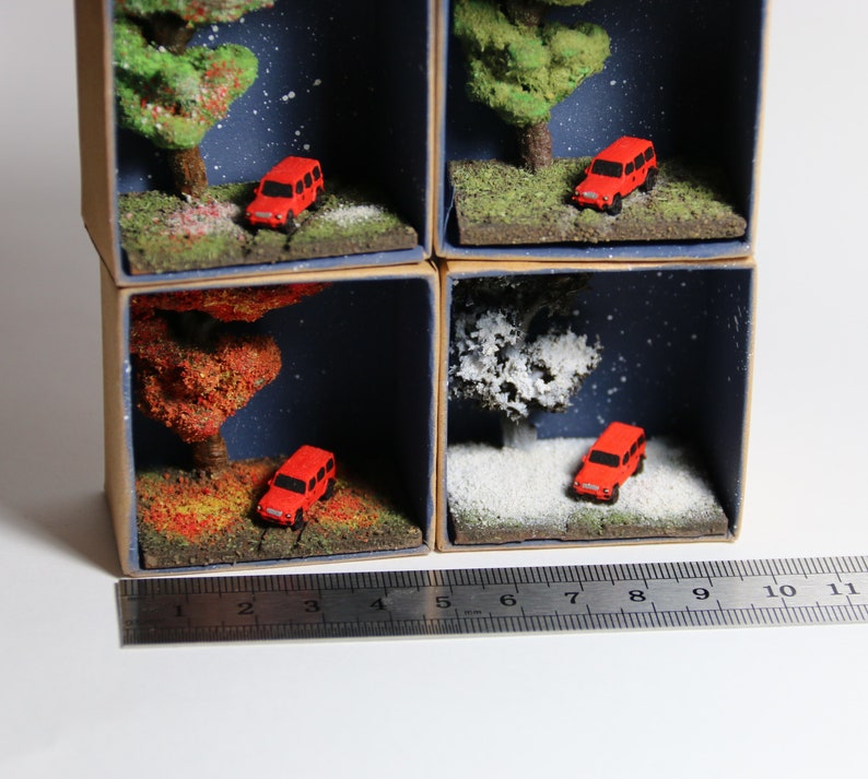Boxdio 4 Seasons Small Diorama | Etsy