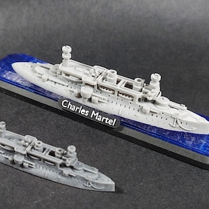 Charles Martel - Battleship - Scaled 1/1250, 1/1800 - by War Times ...