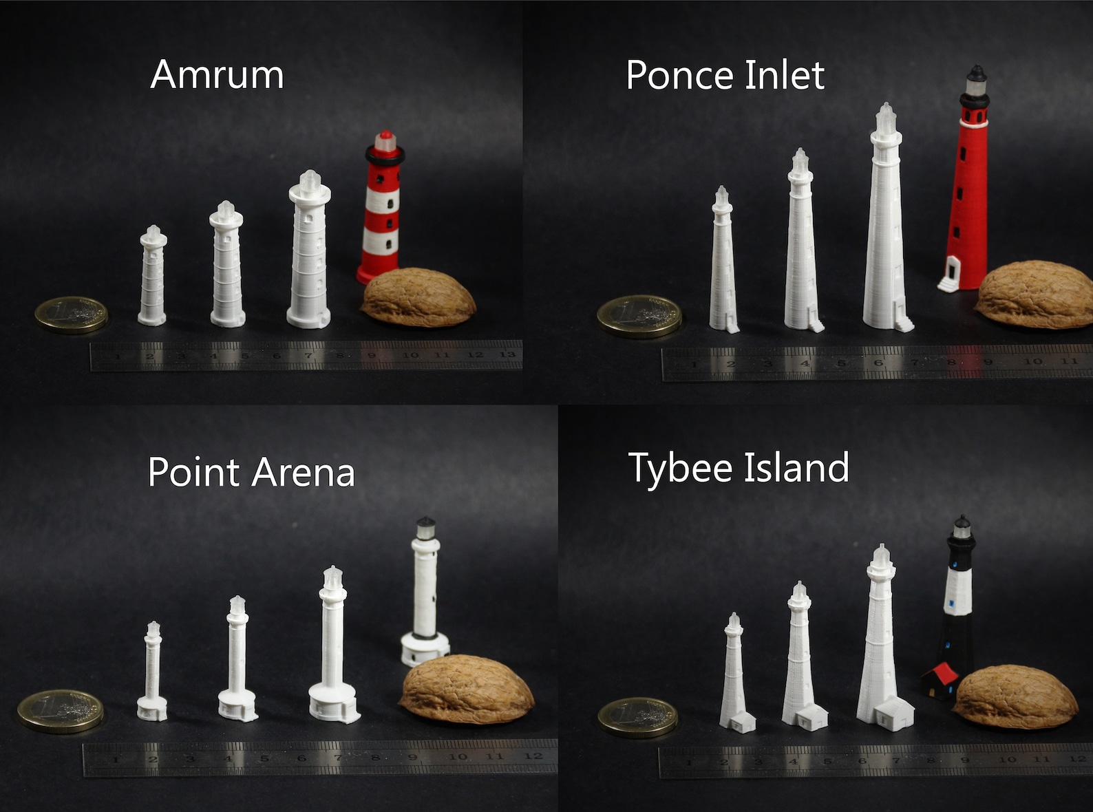 Miniature Lighthouse Models Unpainted to Scale Multiple Sizes - Etsy