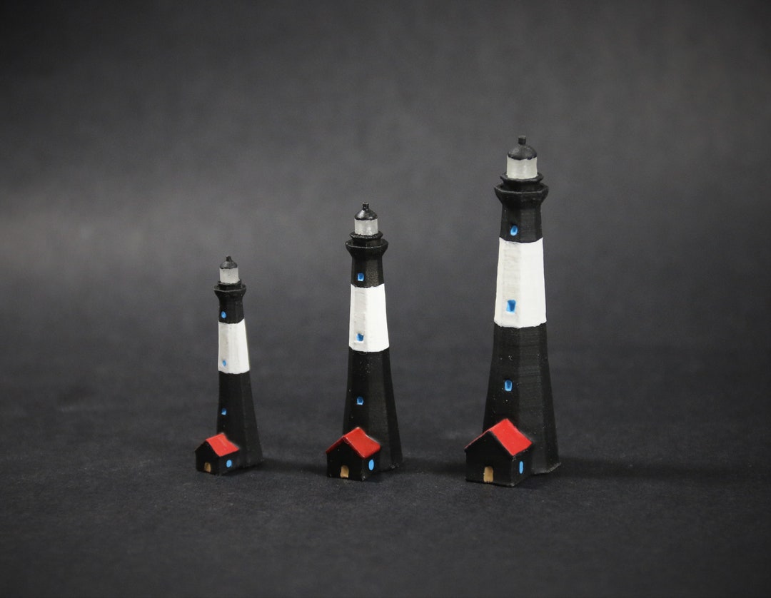 Miniature Lighthouse Model - Tybee Island - to Scale - Multiple Sizes ...