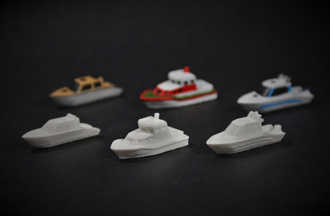 Miniature Ship Models Unpainted - Yacht - Cruiser - Search and Rescue ...