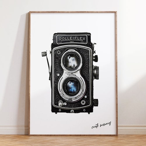 Retro Camera Print Gift for Photographer Gift for Blogger - Etsy