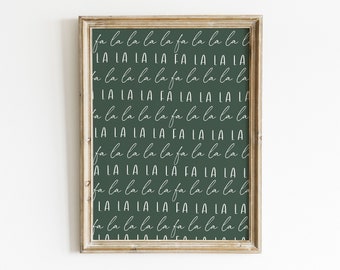 Fa La La Printable. Fa La La Sign. PRINTABLE WALL ART. - Etsy