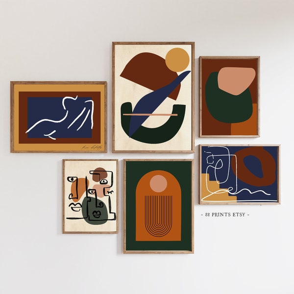 Rust Color Wall Art - Etsy