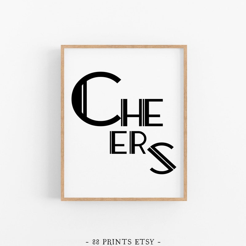 Cheers Sign - Etsy