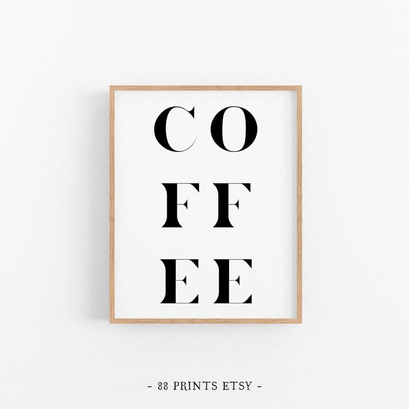 Coffee Art Print - Etsy
