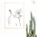 Fine Line Abstract Print, Flower Art, Abstract Art, Minimalist ...