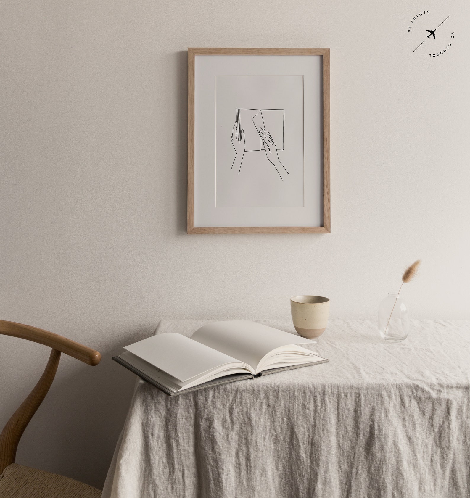 Bookish Print Book Print Book Art Line Print Line Art - Etsy