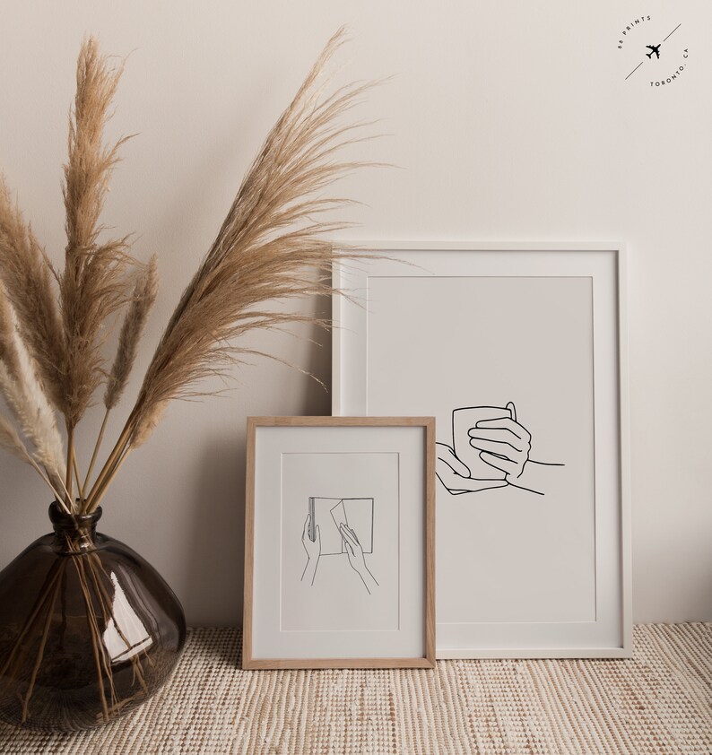 Coffee Hands Art Print Abstract Coffee Art Coffee Print | Etsy