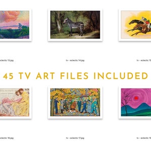 Samsung Frame TV Art Set Eclectic Vintage Mega Bundle 45 Files Included ...
