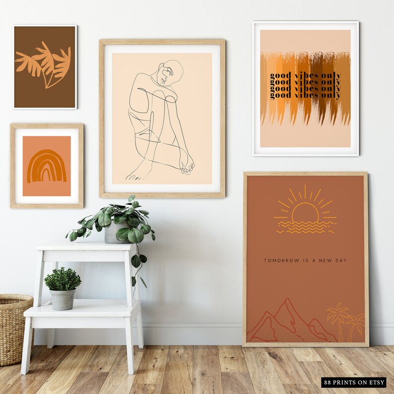 Woman's Body Fine Line Print Neutral Abstract Art Line - Etsy