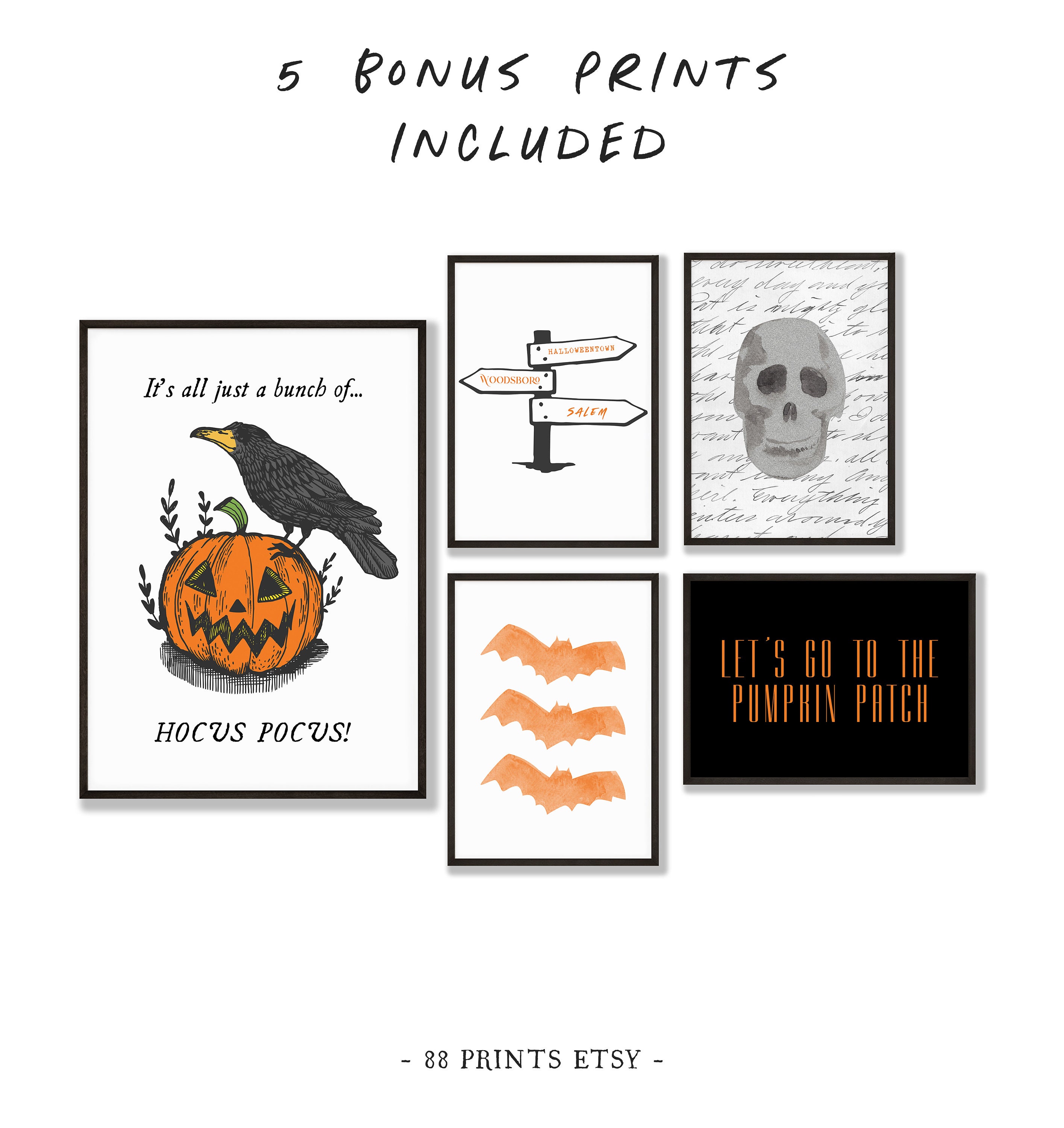 Halloween Mega Bundle Set 15 Printables 5 Bonus Prints - Etsy