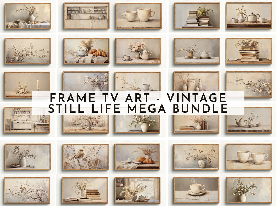 Samsung Frame TV Art Set Vintage Still Life Mega Bundle 54 Files ...