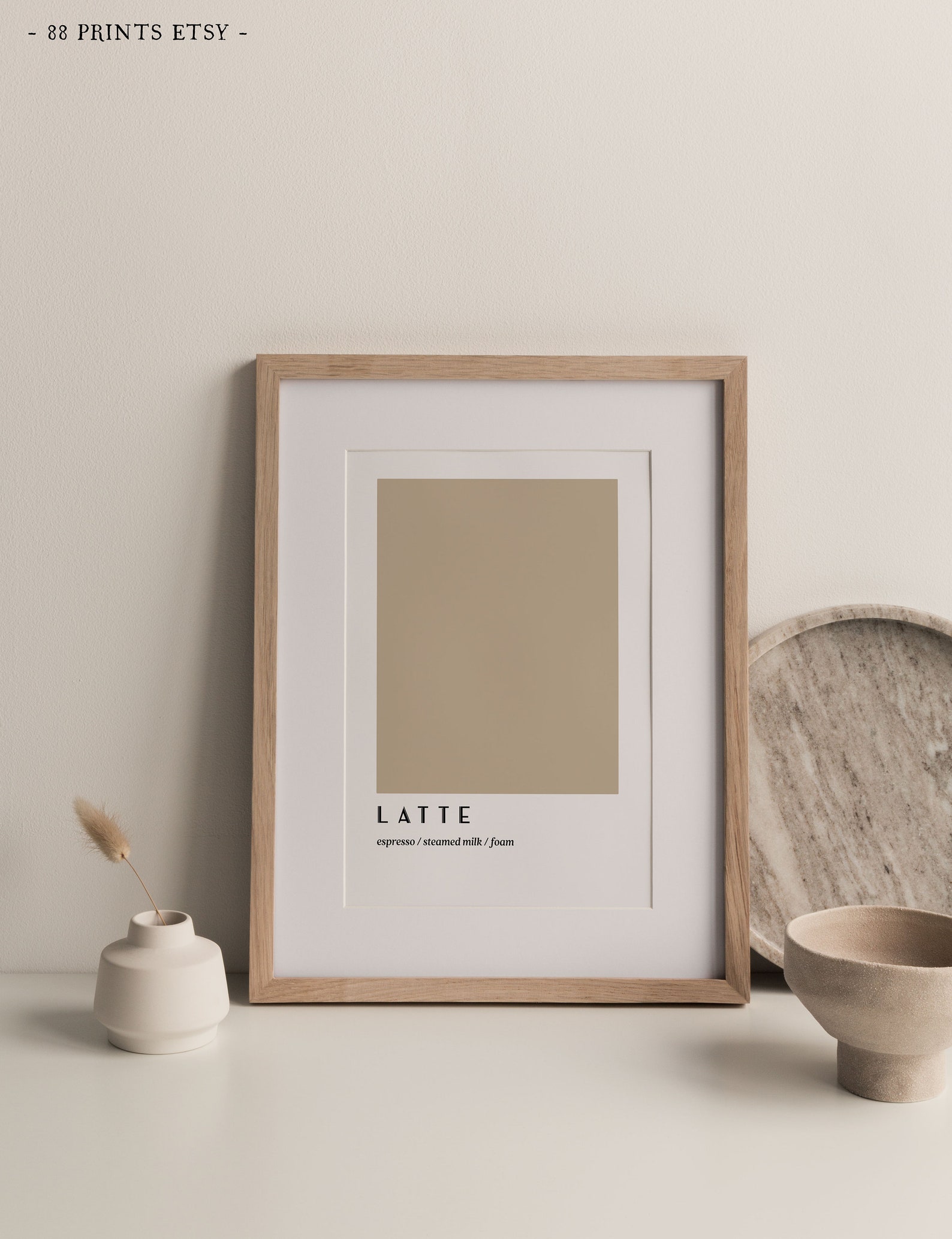 Latte Print Coffee Typography Art Coffee Art Coffee Prints - Etsy