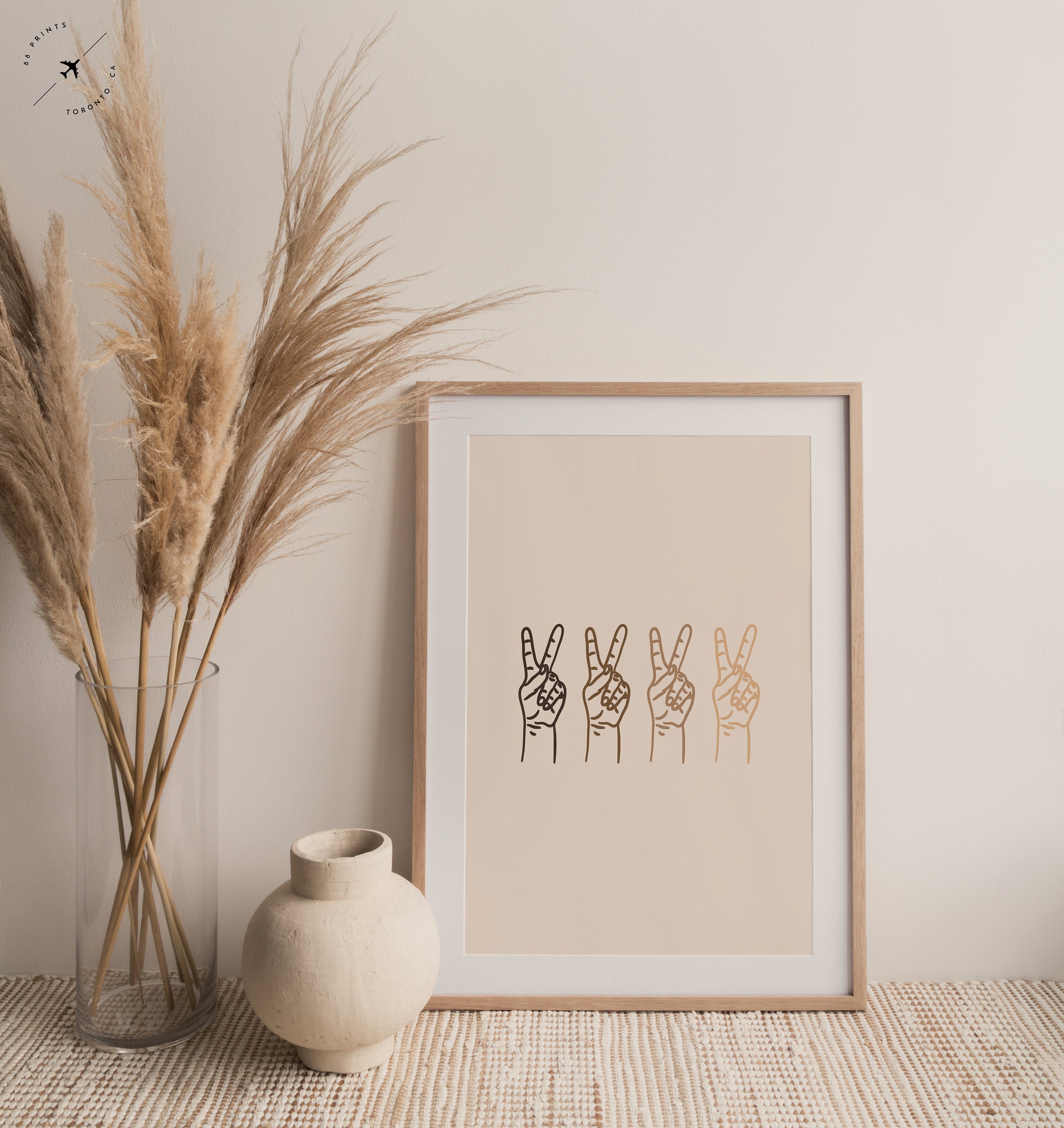 Peace Sign Fine Line Print Black Lives Matter Print Peace | Etsy