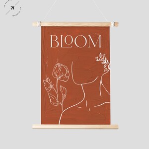 Burnt Orange Fine Line Print Abstract Art Line Drawing - Etsy