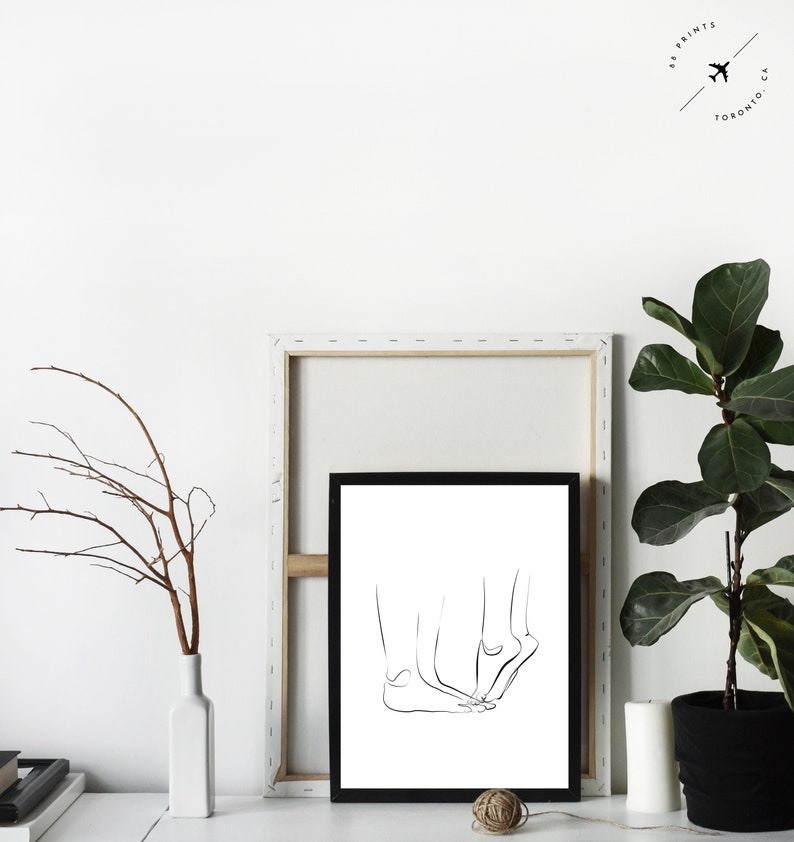 Fine Line Couple Print Love Print Romantic Art Abstract - Etsy