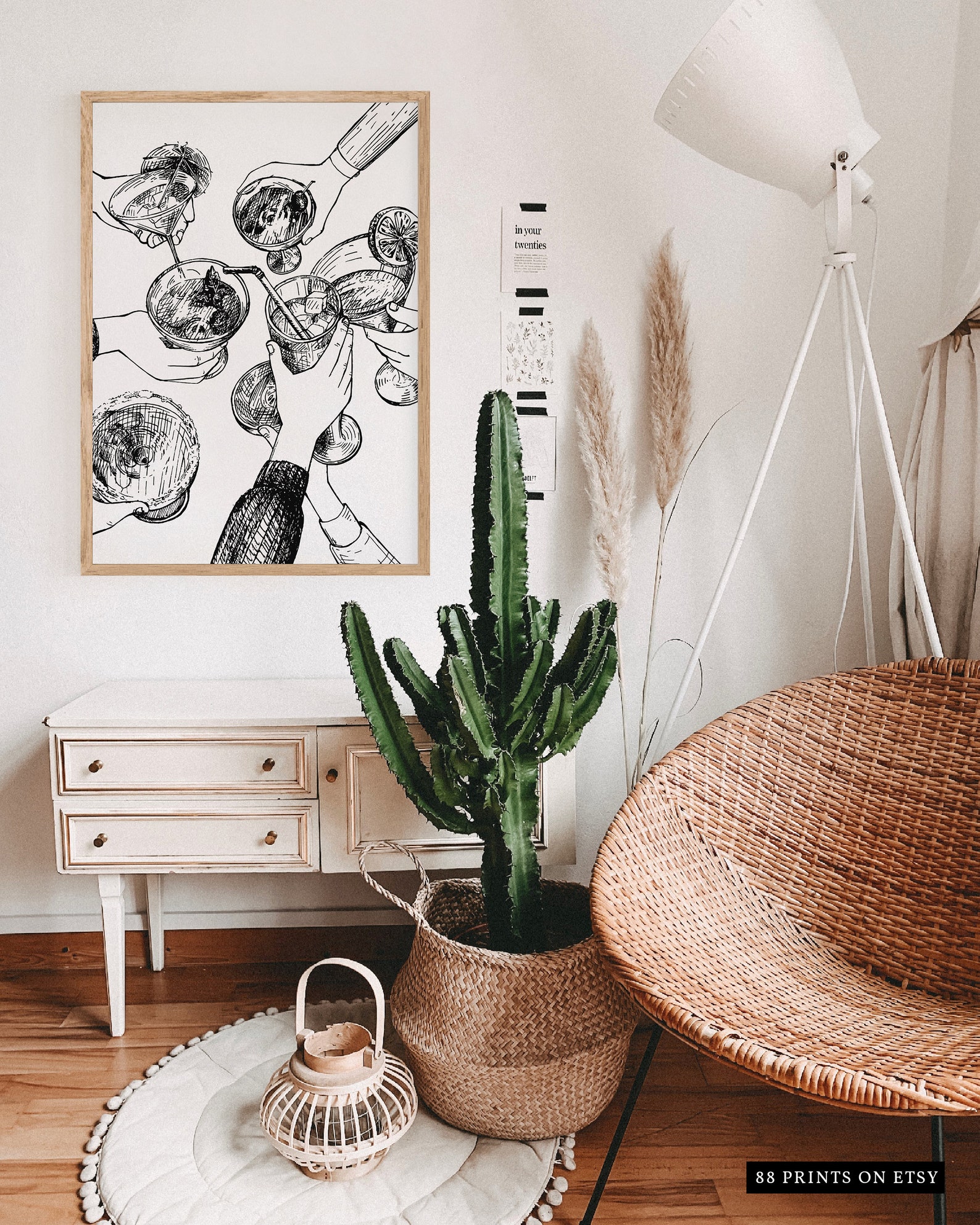 Cheers Print Vertical Cheers Art Cheers Sign Bar Cart Wall - Etsy